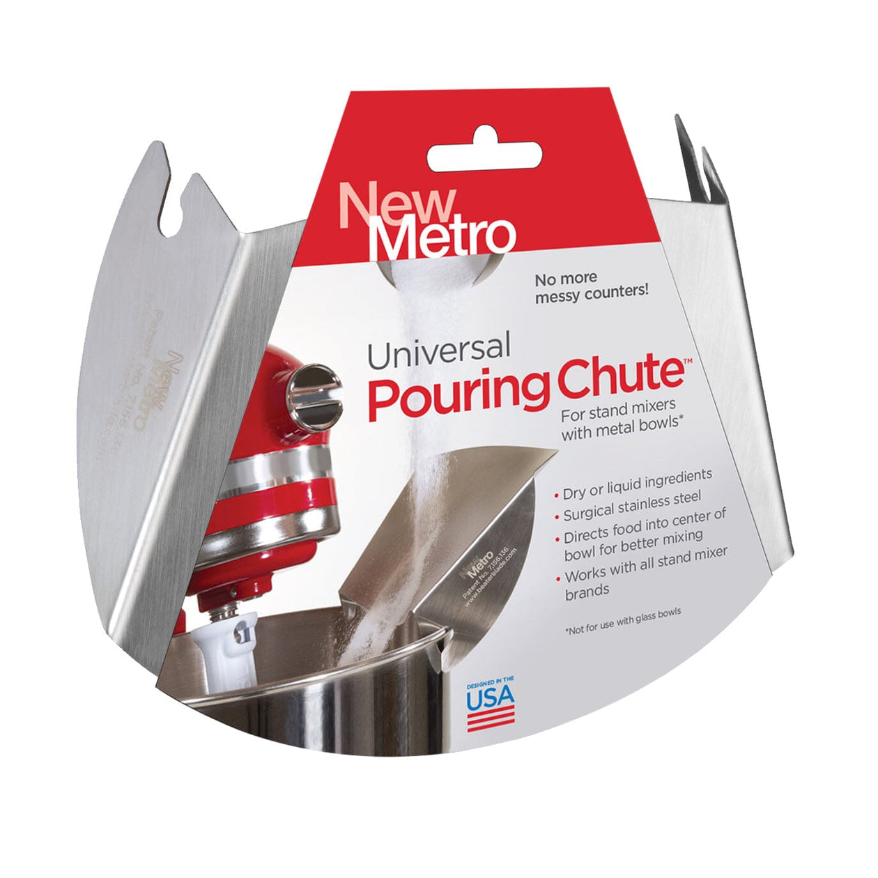 Stainless Steel Bowls PC-10 Pouring Chute Compatible With KitchenAid ...